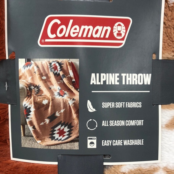 Coleman | Bedding | Coleman 5 X 60 Reversible Alpine Throw Clay Multi ...